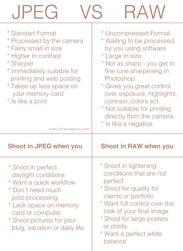 From JPEG to RAW: A Beginners Guide to Start Shooting in RAW - The Easy ...