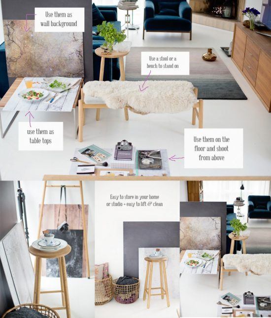 How To Make Homemade Backgrounds For Food & Still Life - CHRISTINA GREVE