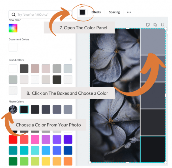 How To Make A Photo Collage With A Matching Color Palette - CHRISTINA GREVE
